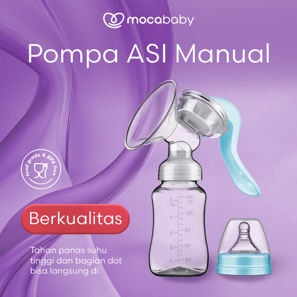 Jual Mocababy Pompa Asi Manual / 150Ml Pumping Asi Manual/Breast Pump ...