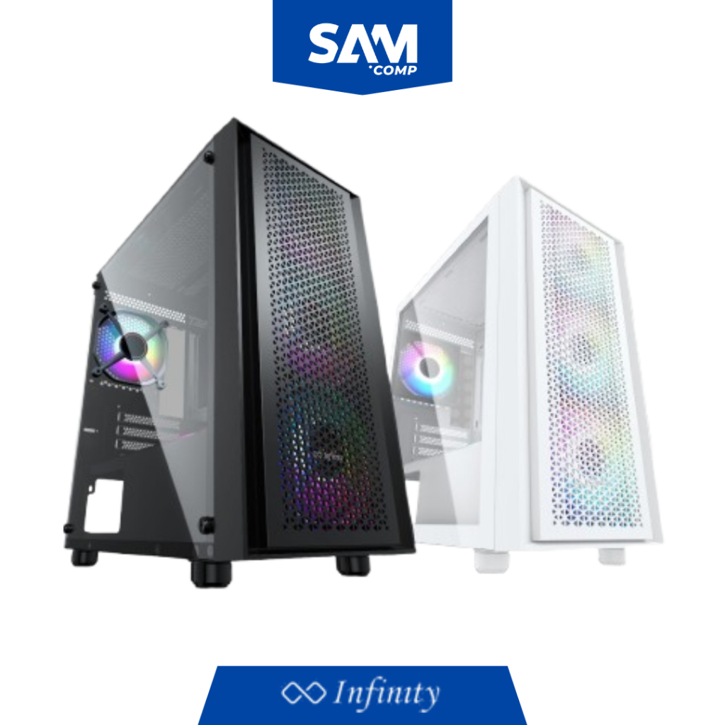 Jual Casing Infinity Horus V2 Tempered Glass - Micro-ATX Plus 3 Fan RGB ...