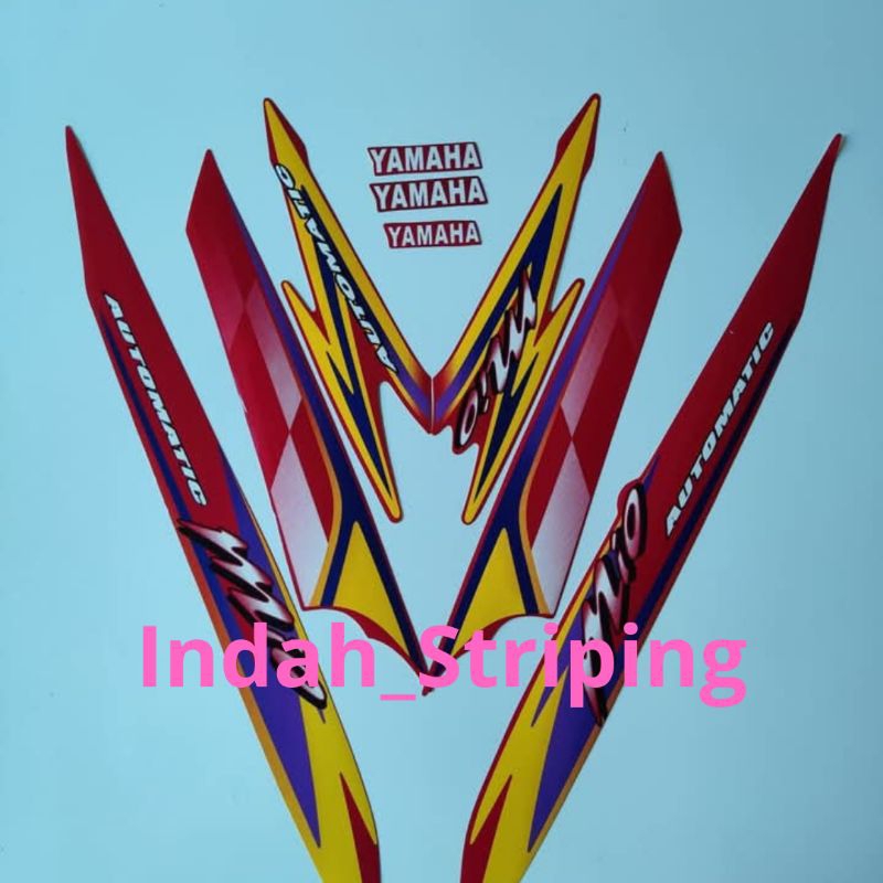 Jual STRIPING STIKER LIS MOTOR MIO SPORTY TAHUN 2004 WARNA MERAH MIO ...