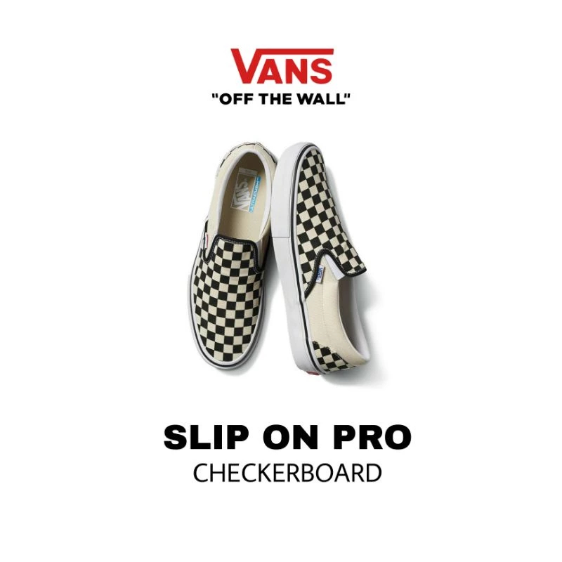 Jual Vans Slip On Pro Checkerboard Original | Shopee Indonesia