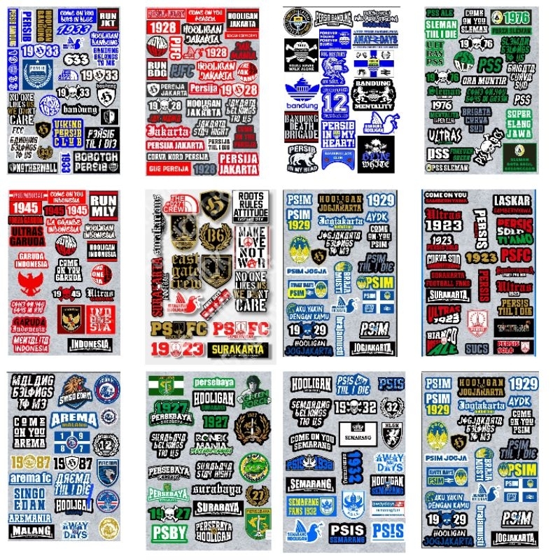 Jual STIKER PACK SUPORTER PERSIB,PERSIJA,AREMA,PERSEBAYA,PERSIS,PSS ...