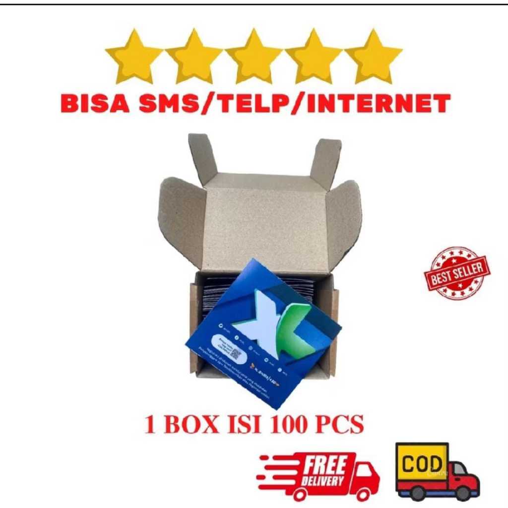 Jual KARTU PERDANA 1 BOX XL ISI 50 PCS (BISA SMS/TLP) | Shopee Indonesia