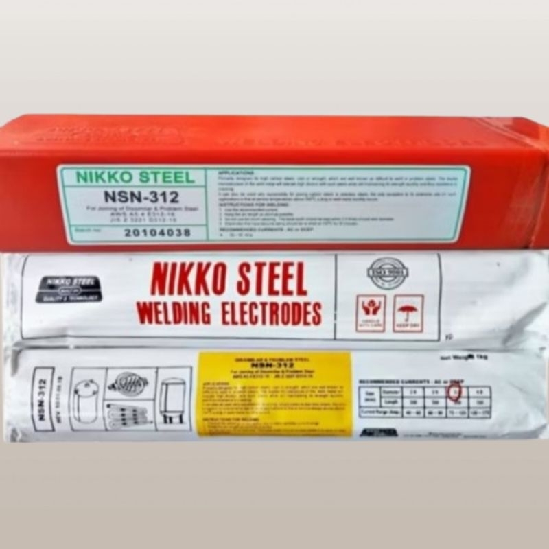 Jual Kawat Las Nikko Steel Stainless NSN 312 Ukuran 3.2mm 1kg | Shopee Indonesia