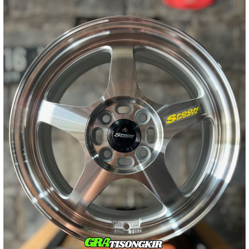 Jual velg racing mobil r15 SPOON PCD 4X100 velg mobil racing ring 15 velg mobil brio jazz city ...