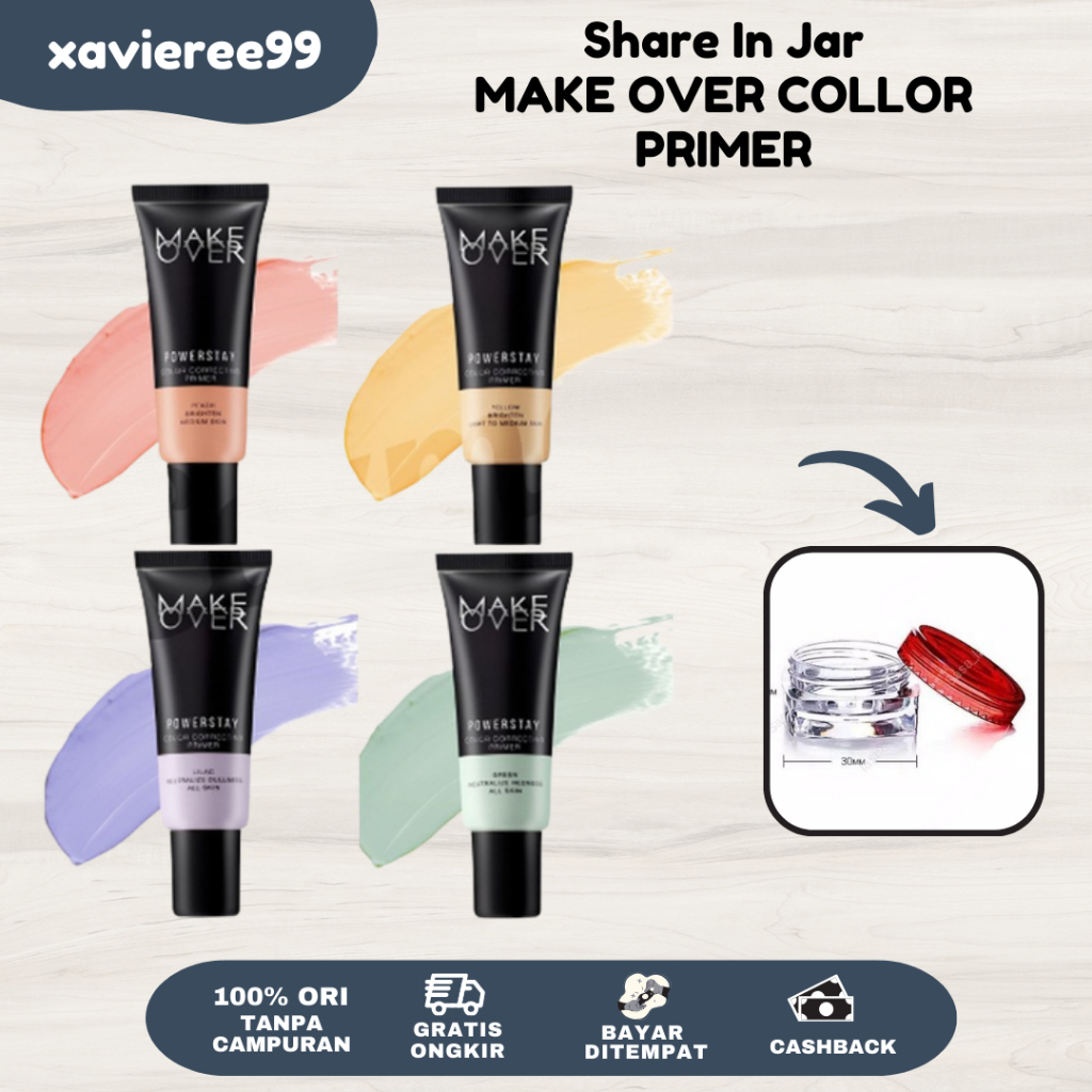 Jual [SHARE IN JAR] Make Over Powerstay Color Correcting Primer ...