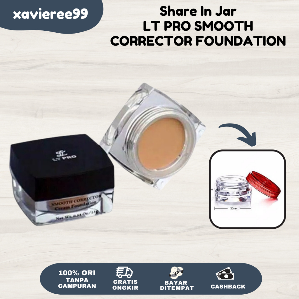Jual (Share in Jar) LT Pro Smooth Corrector Cream Foundation | LT Pro ...