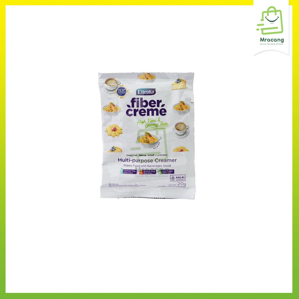 Jual Ellenka Fiber Creme Multi Purpose Creamer Sachet 20gr | Shopee ...