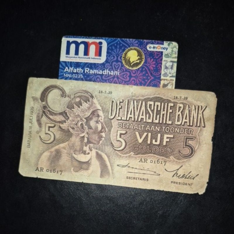Jual Uang Kuno Seri Wayang Pecahan 5 Gulden | Shopee Indonesia