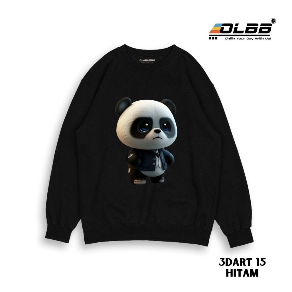 Jual Olabamba Sweater Distro 3D Cute Panda SW 3D ART 15 | Shopee Indonesia
