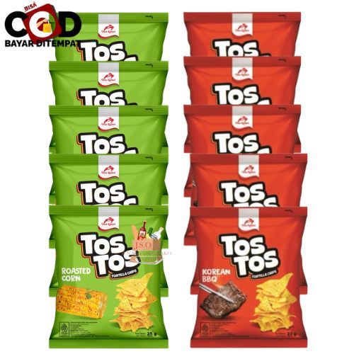 Jual [ JSO ] Tos Tos Tortilla Chips Renceng 10 X 20gr Dua Kelinci ...