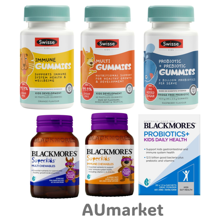 Jual Swisse Kids Multivitamin Multi Vitamin Immune Gummy Vitamin C Probiotic + Prebiotic Gummies ...