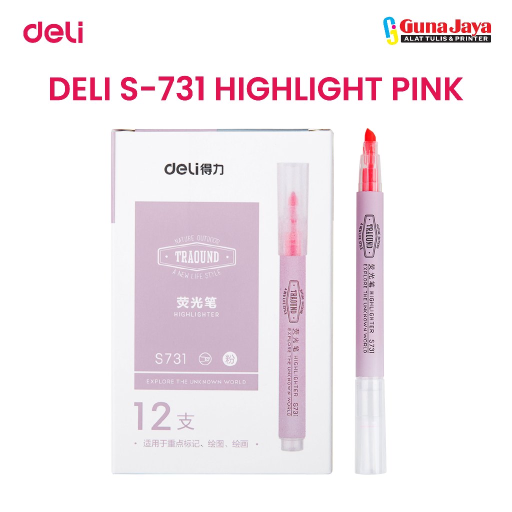 Jual DELI S-731 HIGHLIGHT PINK | Shopee Indonesia