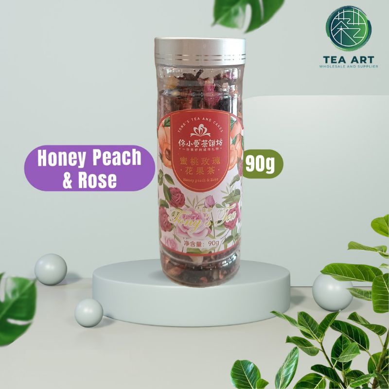 Jual Fruit tea honey peach dan rose/teh buah peach nanas anggur ...