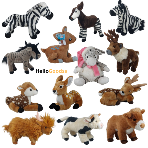 Jual Boneka Binatang Rusa Deer Sapi Zebra Kancil - Ukuran M ( Cocok ...