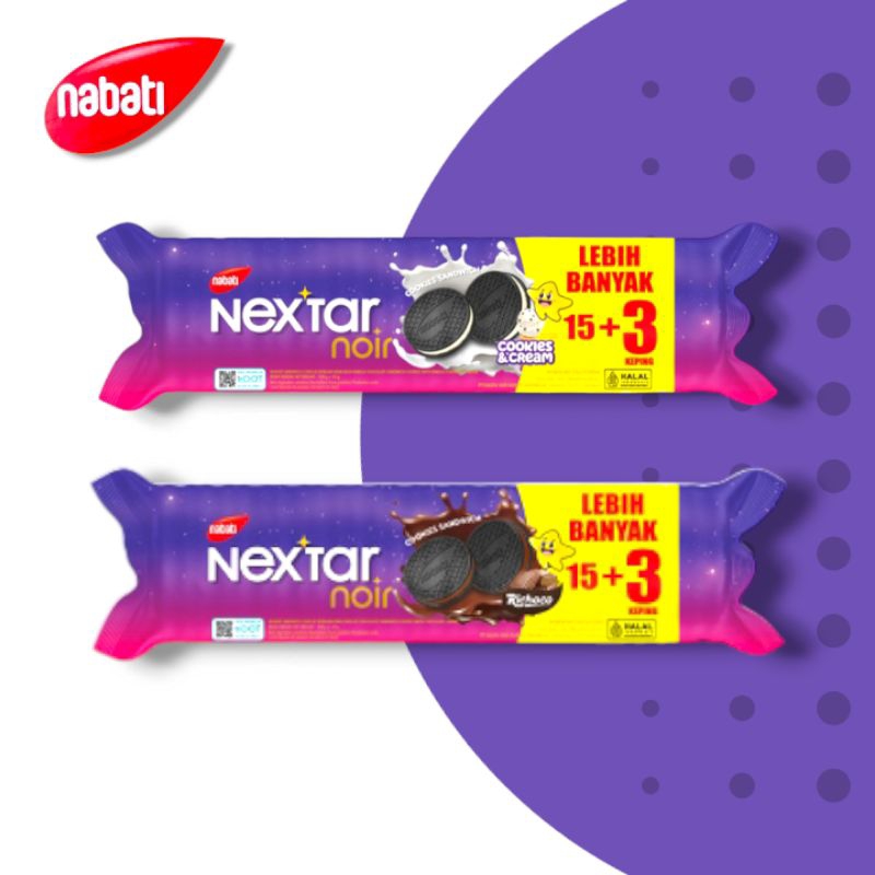 Jual Nabati Nextar Noir Sandwich Biskuit 120g | Richoco / Cookies ...