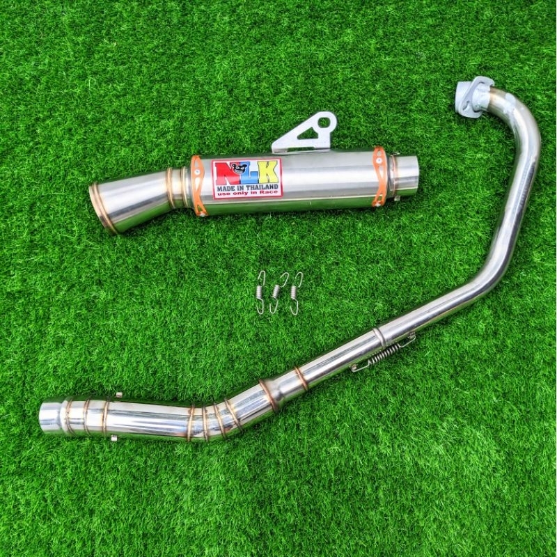 Jual SUPER OPEN NLK BULAT Conical open Exhaust pipe TM-x 155 Bajaj ...