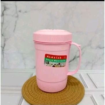 Jual Mug plastik 1 lt Alexis / cangkir plastik | gelas mug tutup drat ...