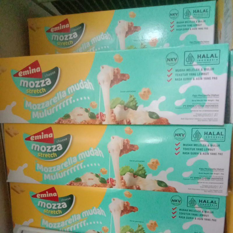 Jual mozarella emina stretch cheese 2kg | Shopee Indonesia