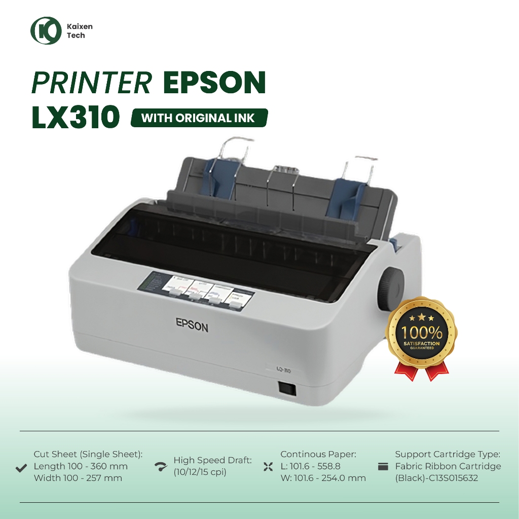 Jual Printer Resi Dot Matrix Epson LX-310 Original Garansi Resmi ...