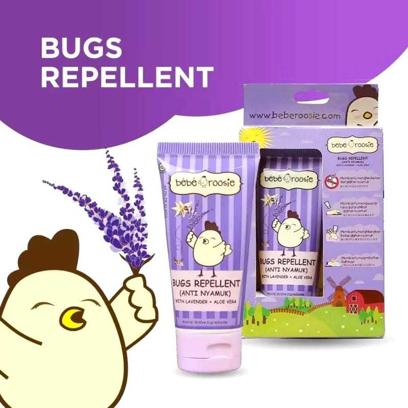 Jual Bebe Rosie Bugs Repellent Lotion Anti Nyamuk | Shopee Indonesia