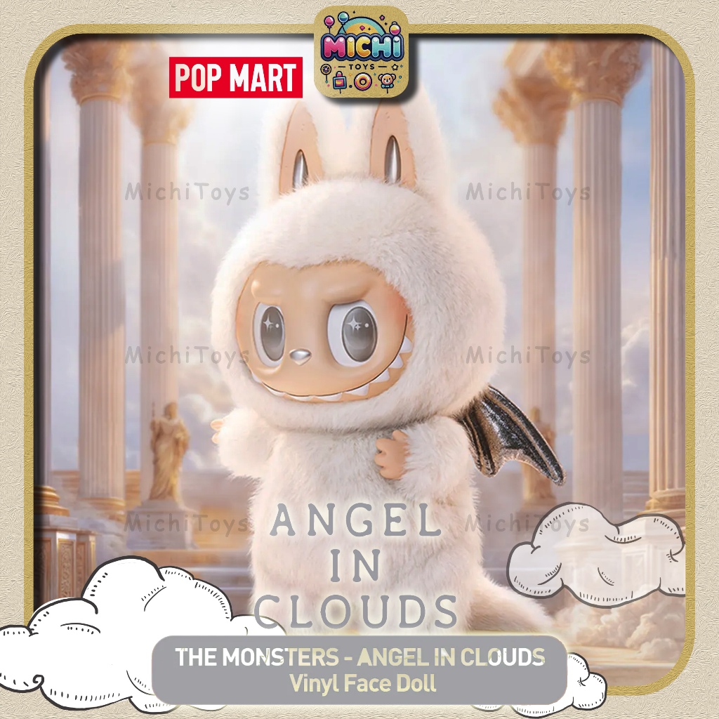 Jual [READY] THE MONSTERS ZIMOMO - ANGEL IN CLOUDS V2 - Vinyl Face Doll 58CM | Original POPMART ...