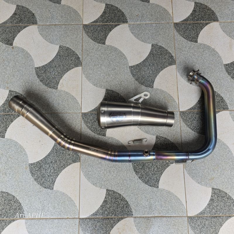 Jual knalpot R9 GP TITANIUM series original ALL NEW NINJA 250 FI ...