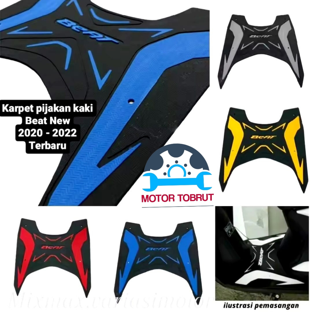 Jual karpet alas motor beat /stepfloor alas kaki pijakan motor beat ...