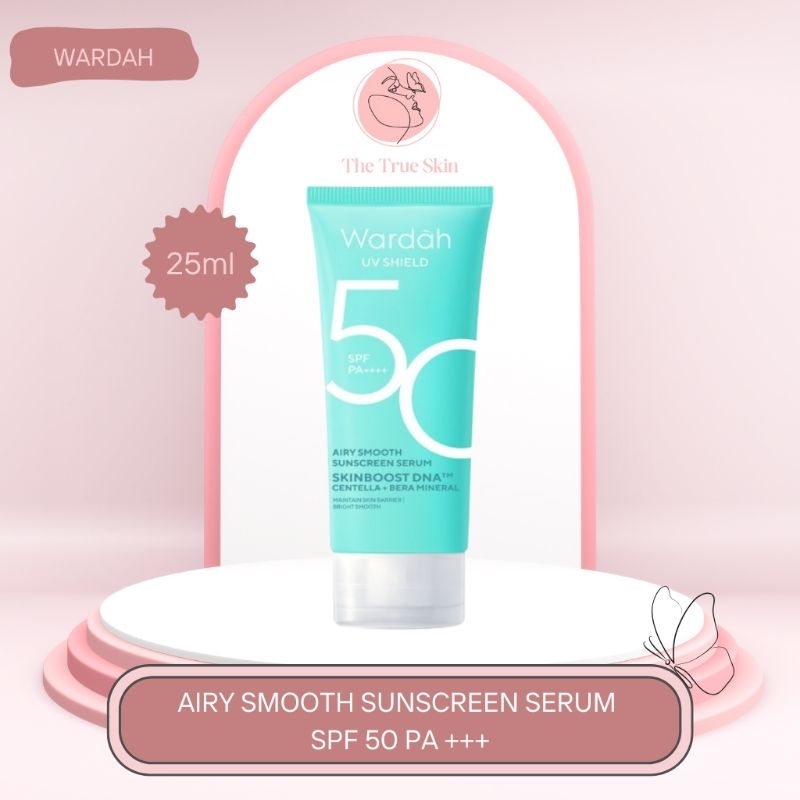 Jual WARDAH - UV Shield Airy Smooth Sunscreen Serum SPF 50 PA++++ 25ml ...