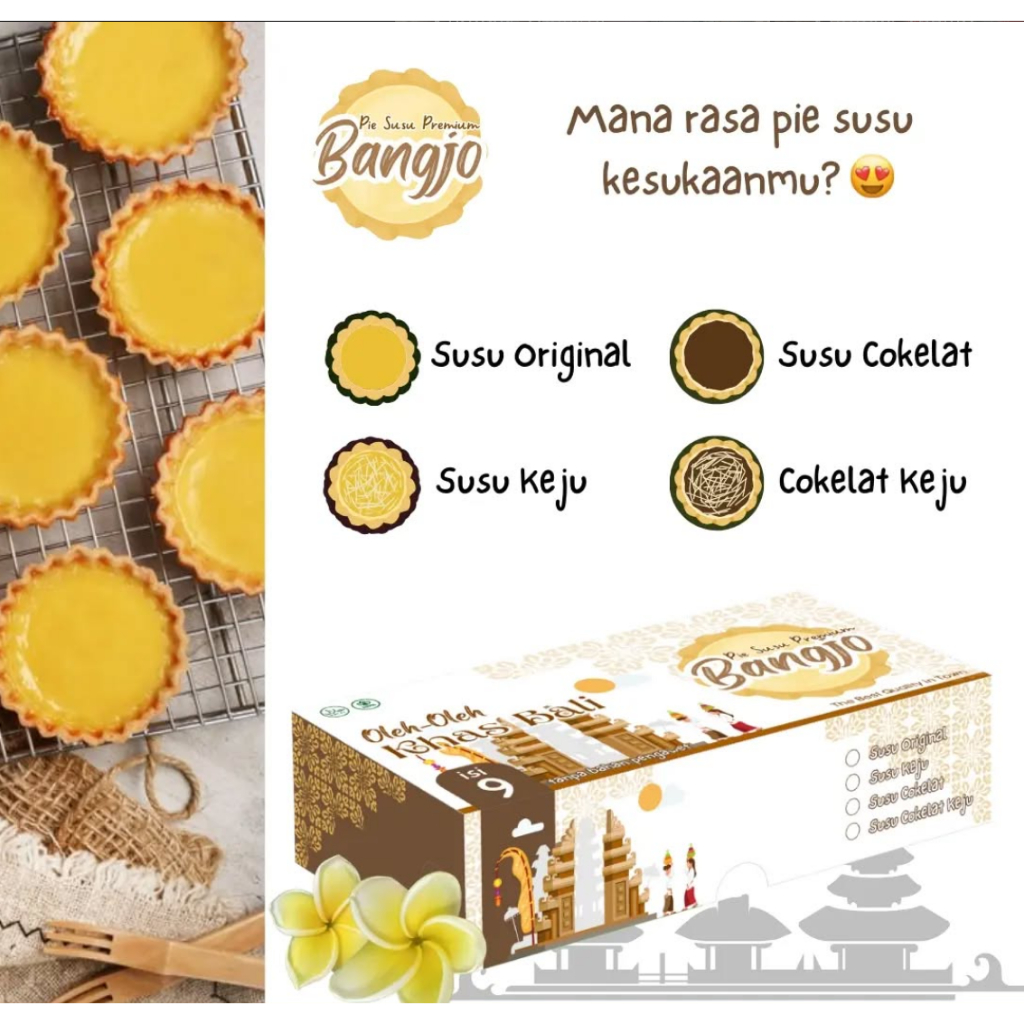 Jual Pie Susu Premium - Pie Susu Bali - Oleh-Oleh Khas Bali | Shopee Indonesia