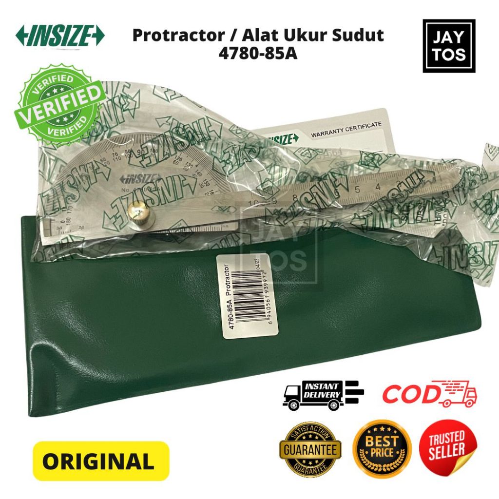 Jual Insize 4780-85 A Protractor Stainless Steel / Protaktor Alat ukur ...