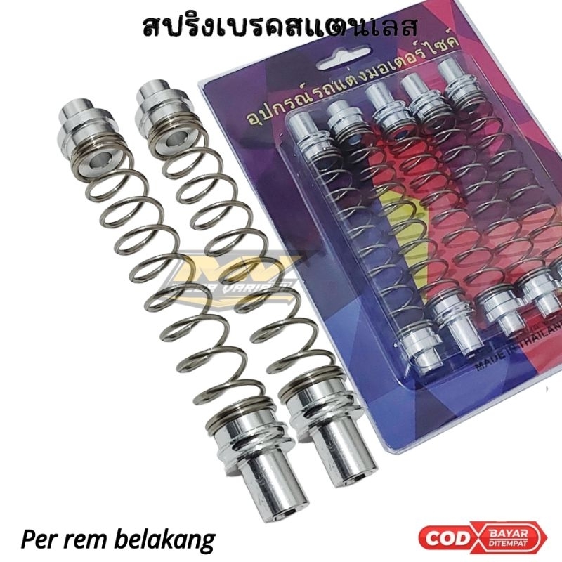 Jual PER REM BELAKANG PER PAHA REM BELAKANG CHROME THAILOOK UNIVERSAL ...