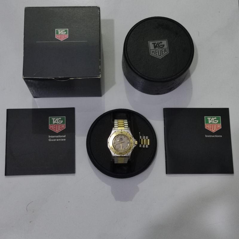 Jual Jam tangan tag heuer 3000 two tone swiss original fullset resmi ...