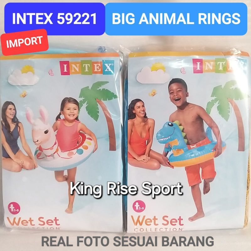 Jual Ban Renang Big Animal Rings Intex 59221 | Shopee Indonesia