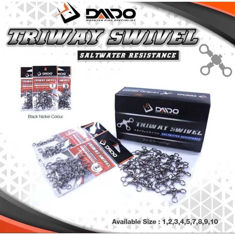 Jual DAIDO TRIWAY SWIVEL SALT WATER RESISTANCE | Shopee Indonesia