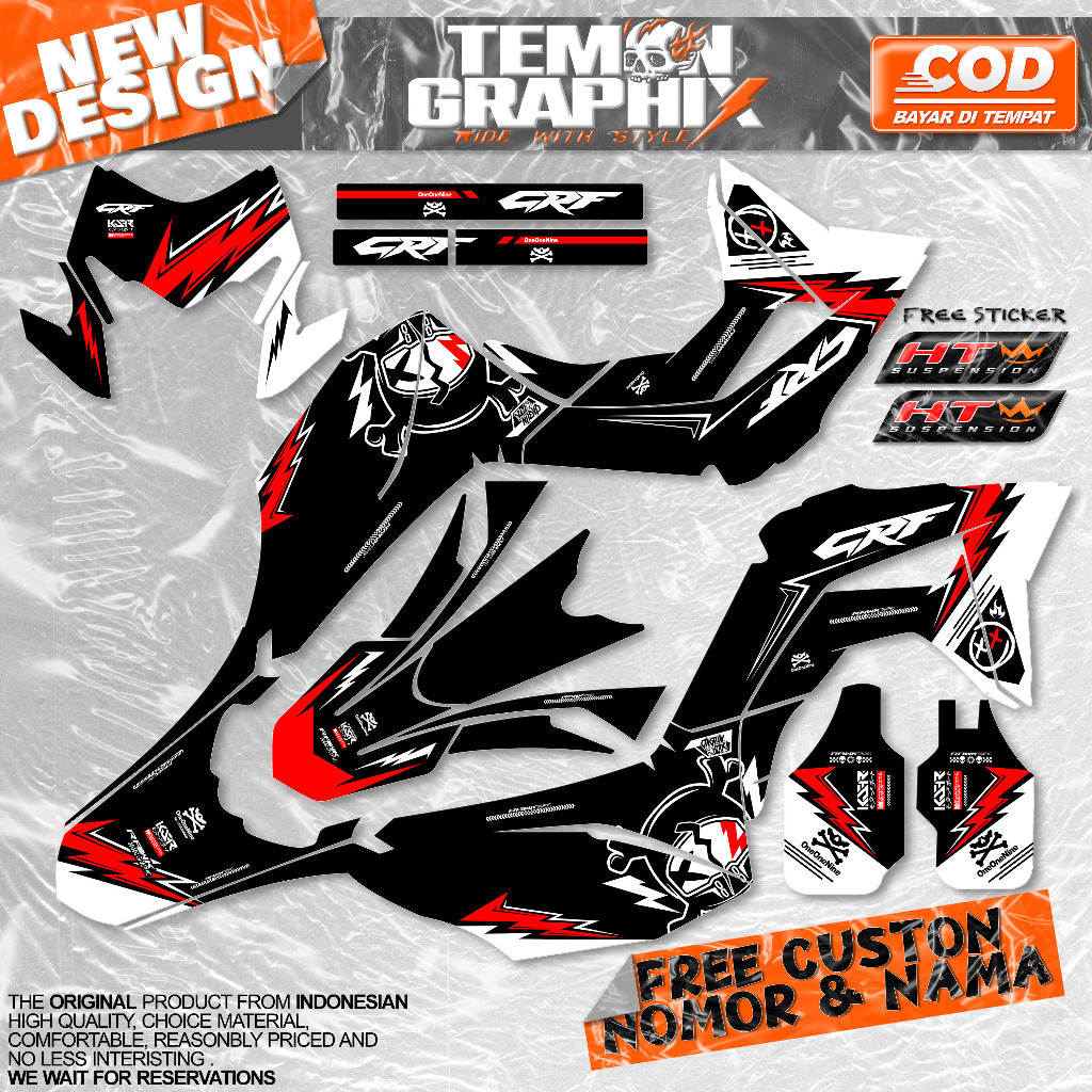 Jual DECAL STICKER HONDA CRF 150 L / DEKAL STIKER CRF 150 L SUPERMOTO ...