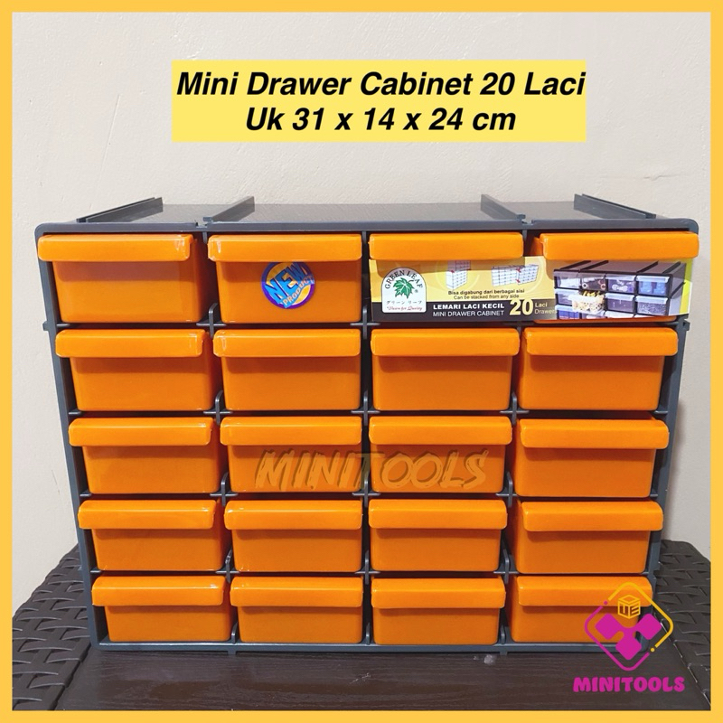 Jual Mini Drawer Cabinet 20 Laci / Rak Komponent 20 Laci / Rak ...