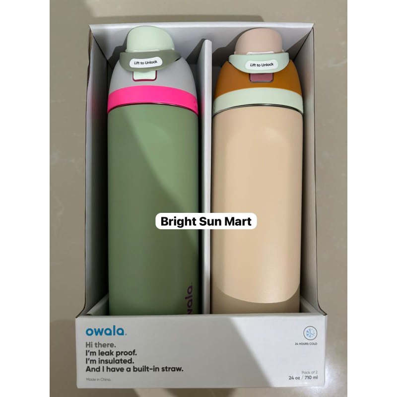 Jual 100% ORI OWALA TW [Ready Stock] Owala Freesip 24oz/710ml Insulated Stainless Steel Water ...