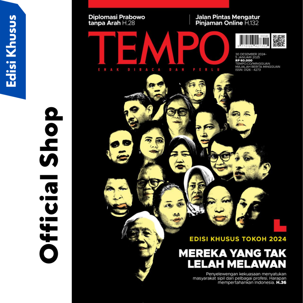 Jual Majalah Tempo Edisi Khusus Tokoh 2024 "Mereka Yang Tak Lelah Melawan" Tanggal 30 Desember ...