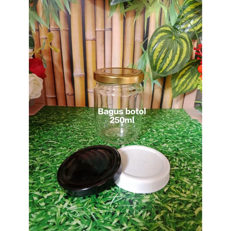 Jual botol kaca 250 ml jar kaca/ botol toples beling madu selai dll ...