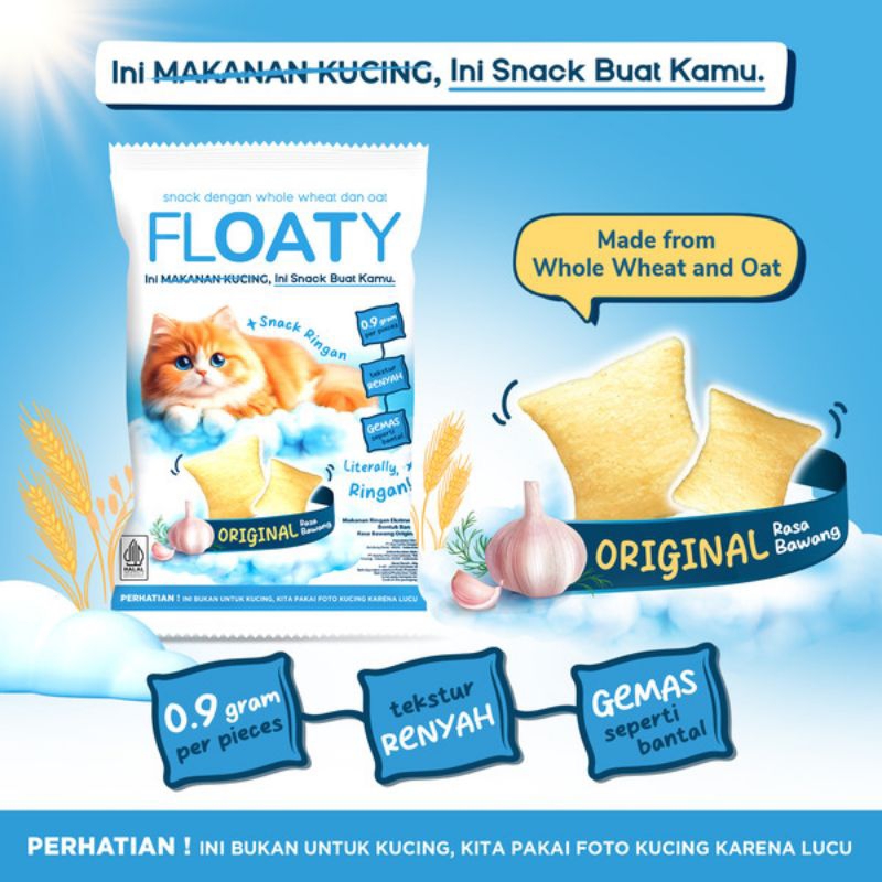 Jual FLOATY SNACK MAKANAN RINGAN ORIGINAL RASA BAWANG 60gr | Shopee ...