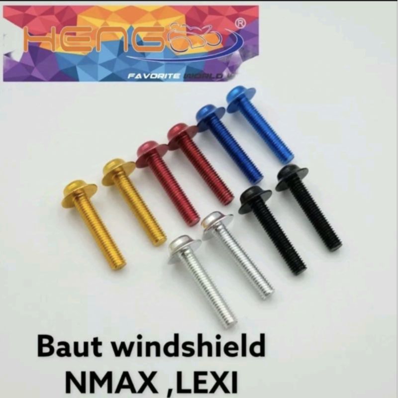 Jual BAUT PROBOLT VISOR WINDSHIELD NMAX AEROX LEXI PCX BAUT VISOR CNC ...
