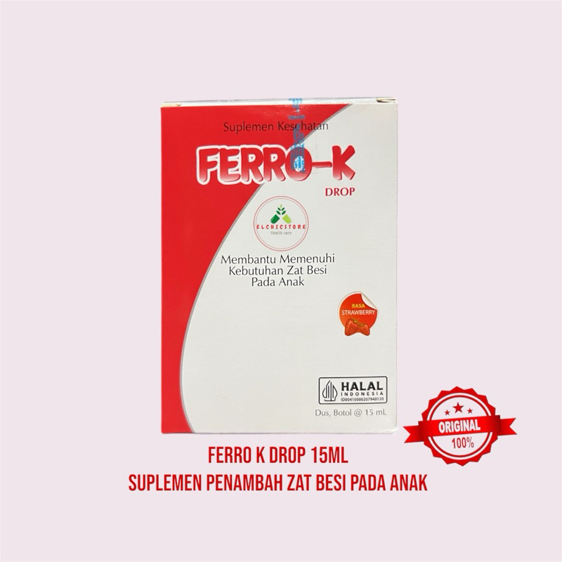 Jual Ferro K Drop Suplemen Penambahan Zat Besi Pada Anak | Shopee Indonesia