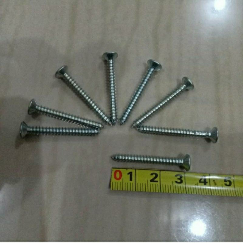 Jual Skrup FH/FAB 6×1 1/4 / 3cm (100 pcs) | Shopee Indonesia