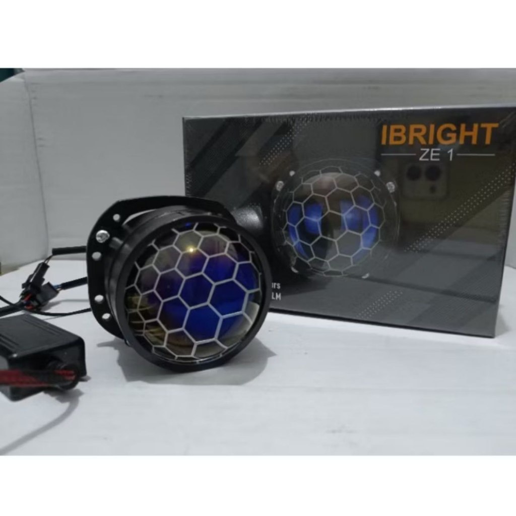 Jual BUNDLING Biled IBRIGHT ZE 1 Flat Cut 2.5 INC High Low Blue Lens Plus Devil Segel - ICEBLUE ...