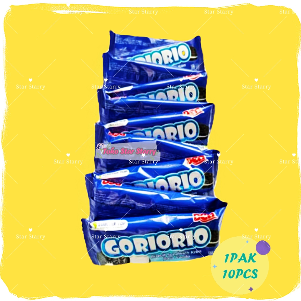 Jual [Per Renteng] BISKUIT SANDWICH GORIORIO RENCENG ISI 10 PCS - 10 GRAM | GORIORIO SIANTAR TOP ...