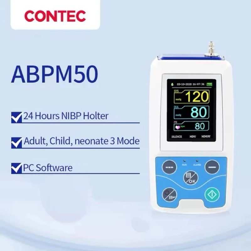 Jual Arm Ambulatory Blood Pressure Monitor 24hours NIBP Holter CONTEC ...