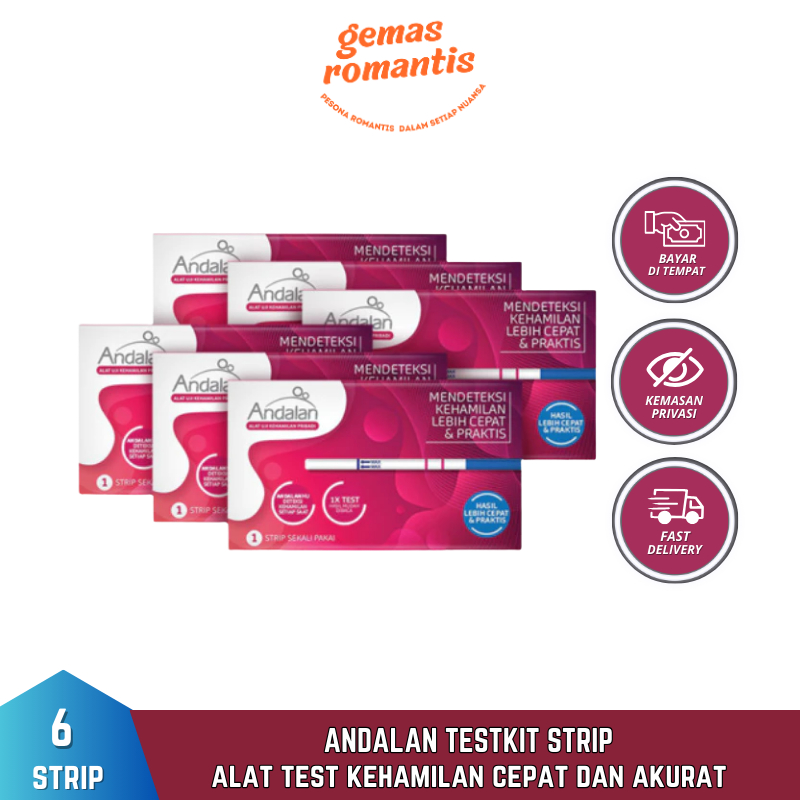 Jual Test pack Andalan 6 Pcs - Alat Tes Kehamilan Pregnancy Testpack ...