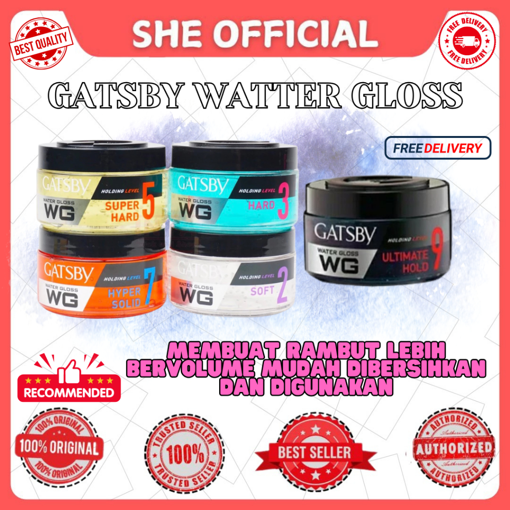 Jual Gatsby Water Gloss | Penataan Rambut Pria Lebih Bervolume Mudah ...