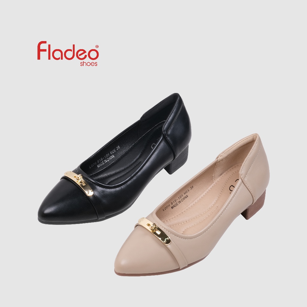 Jual Fladeo L24/LDFH819-1BR/Sepatu Pantofel Hak Wanita [ Formal Shoes ...