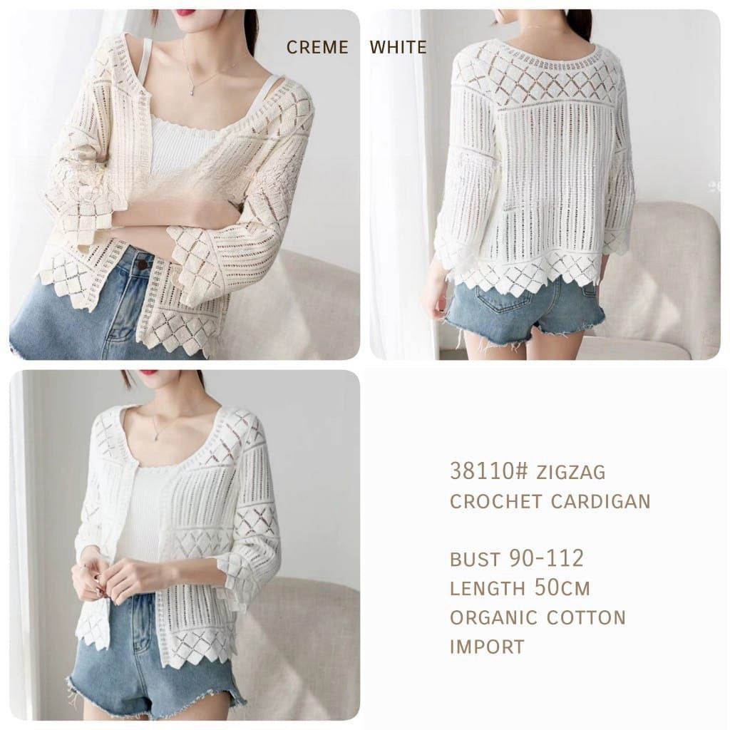 Jual BOOCHI - 38110 zigzag Cardigan | Shopee Indonesia
